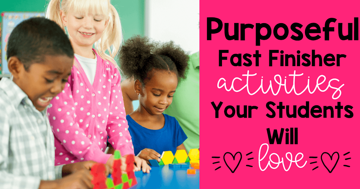 Purposeful Fast Finisher Math Activities Your Students will LOVE ...
