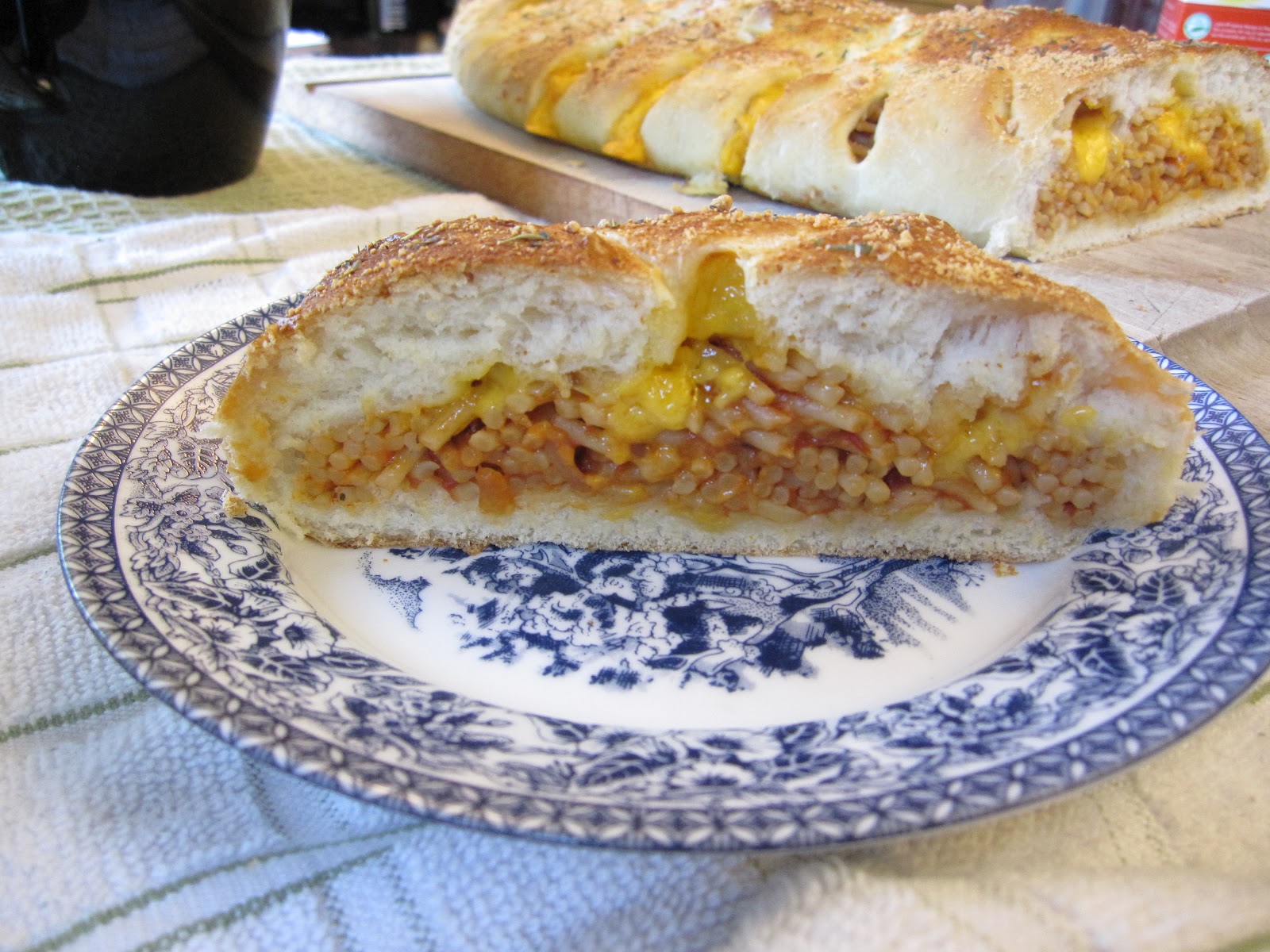 Braided Spaghetti Bread | A Taste of Madness