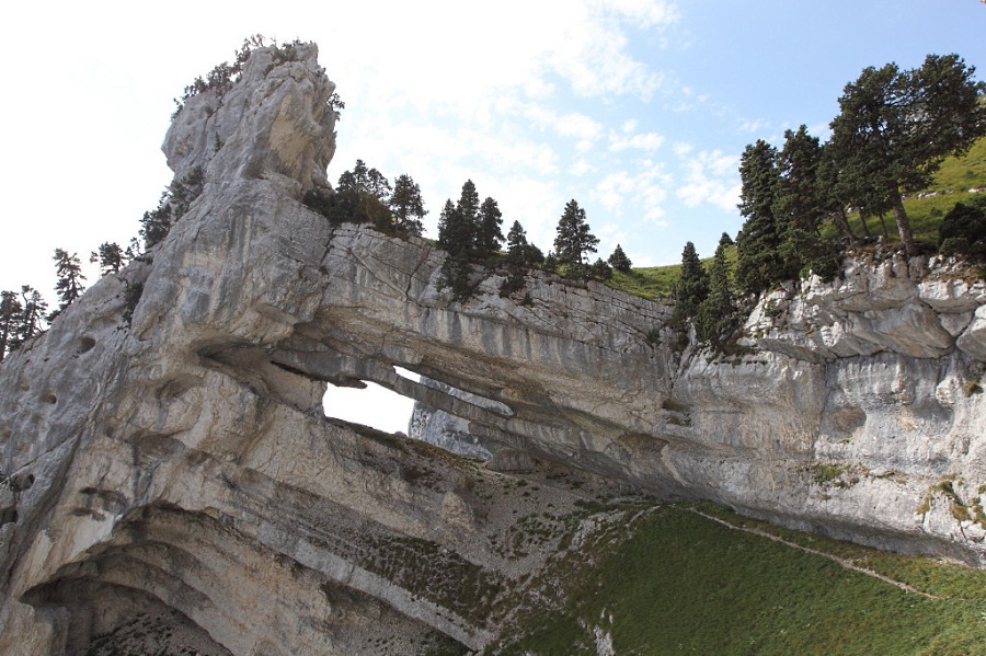 Hidden and little known places: The Tour Percée,Chartreuse Arch,French Alps