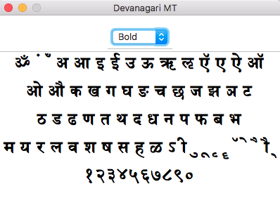 Marathi Font Character Maps