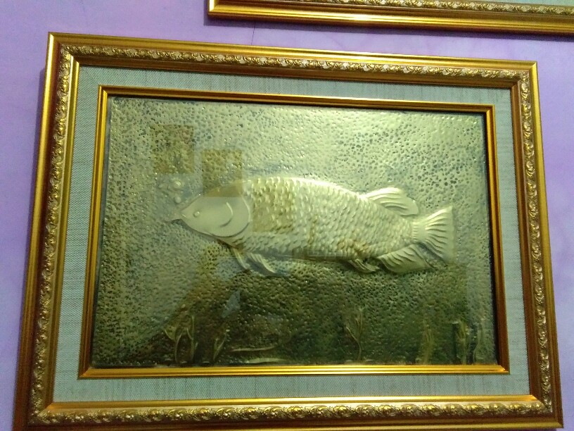 Kaligrafi Kuningan lafat Allah original