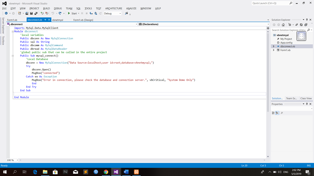 Visual Basic 2012 connecting MySQL Database ~ Klase Notes Visual Basic 2012 connecting MySQL Database ~ Klase Notes