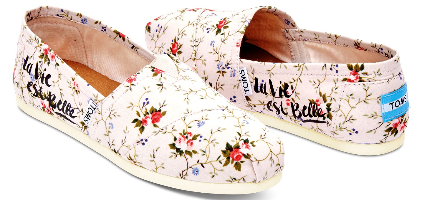 Shoe of the Day | TOMS Textile Floral Women's Classics | SHOEOGRAPHY