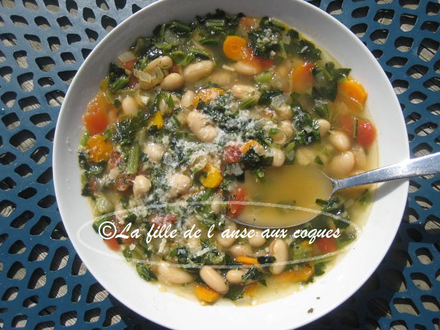 La fille de l'anse aux coques: SOUPE AUX HARICOTS BLANCS, ÉPINARDS ET ...