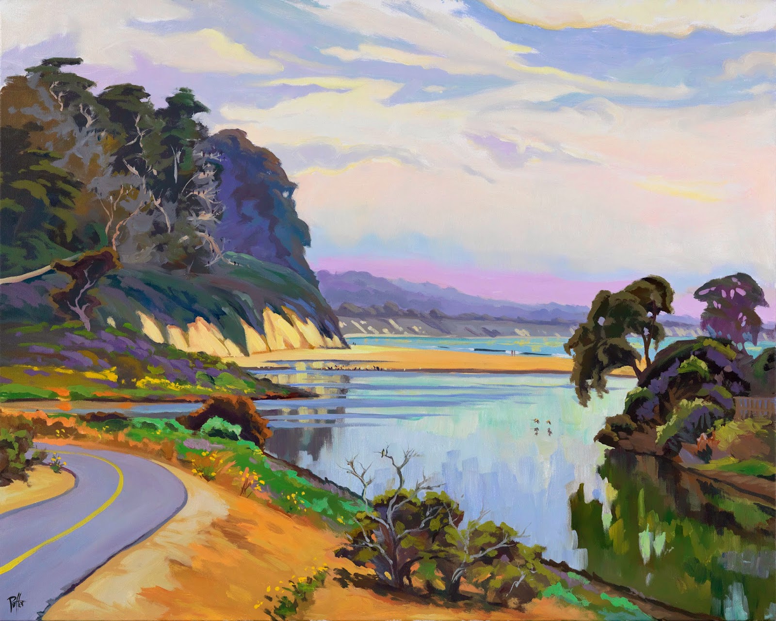 Chris Potter Prints: "The Goleta Bird Estuary", Goleta Beach, California