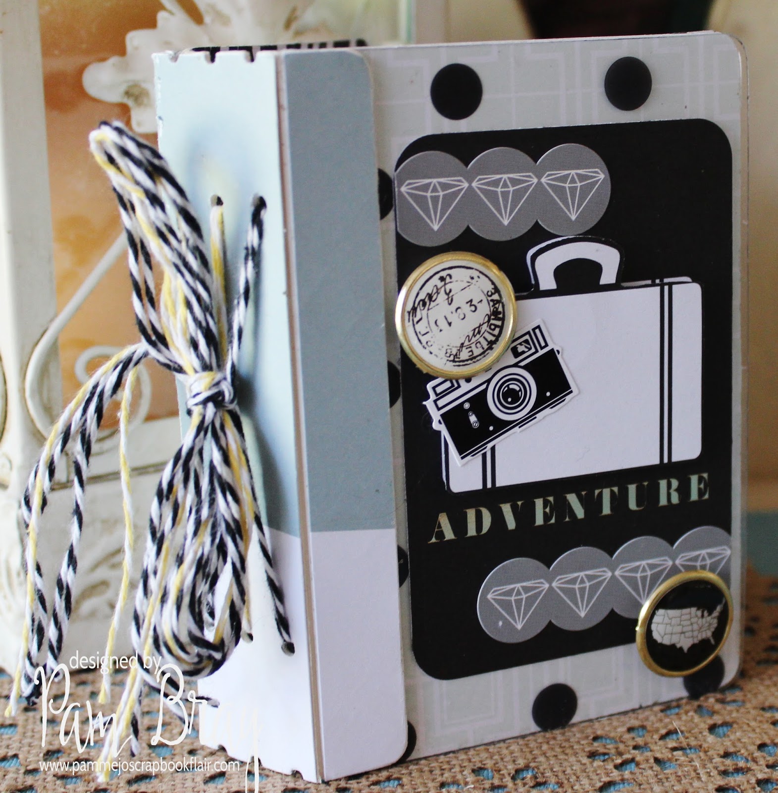 Pam Bray Designs: A Girl with Flair: Adventure Passport Book with Xyron ...