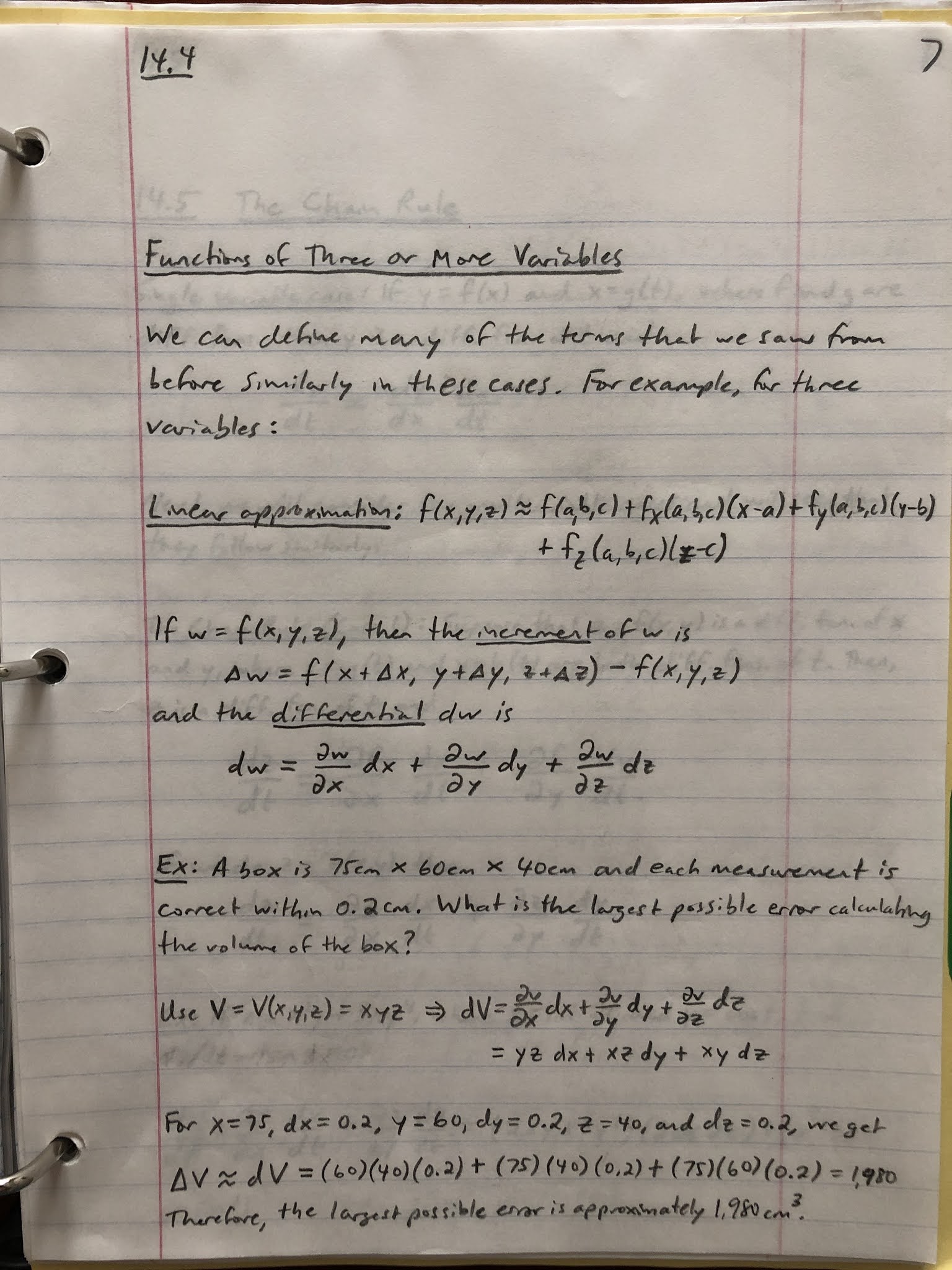 Professor Franks Math Blog 14 4 Tangent Planes And Linear