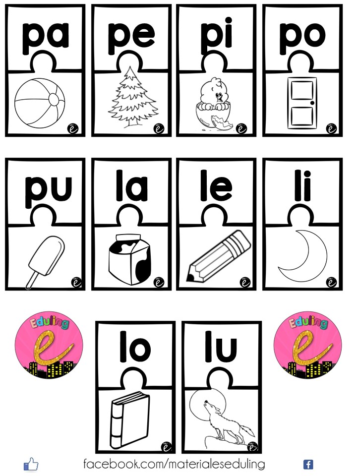 Eduling: Conciencia fonológica: Relación de sílabas