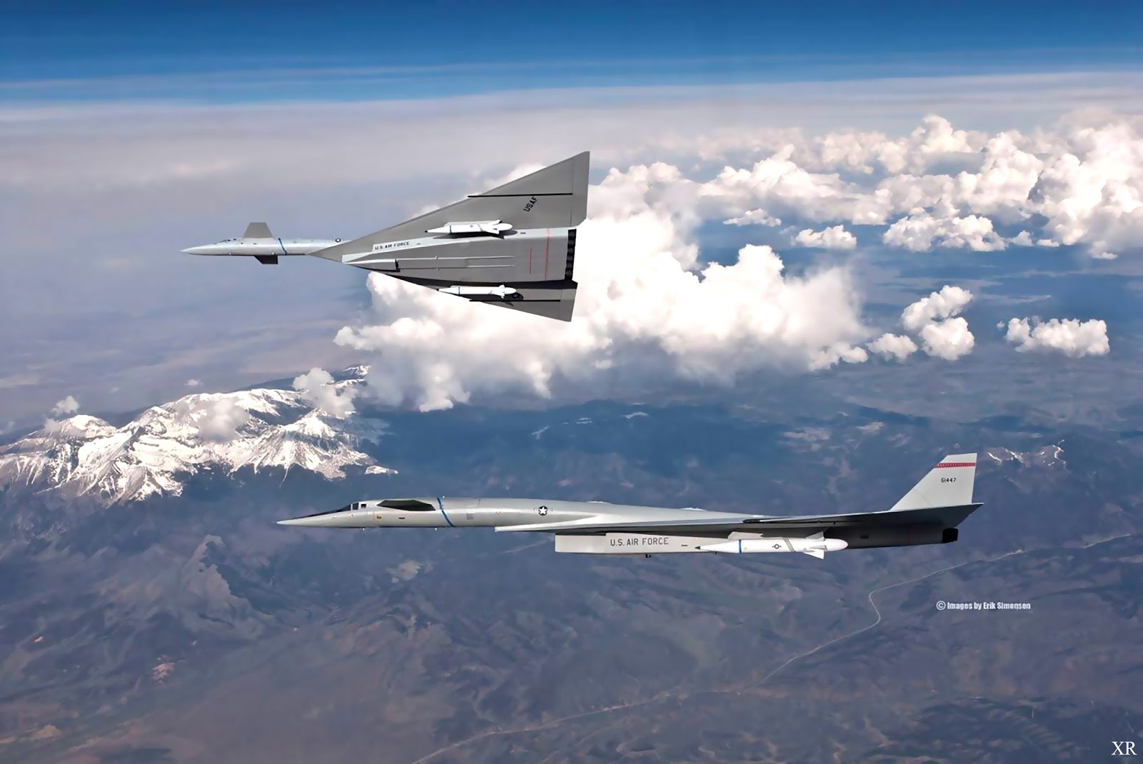 ATOMIC-ANNIHILATION: ... B-70 with 'Skybolts'