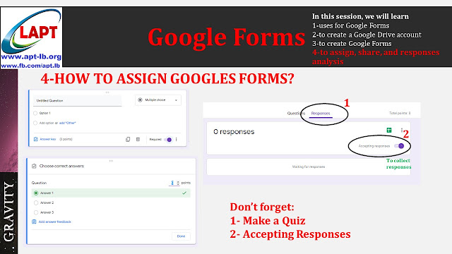 Creating quiz using Google forms