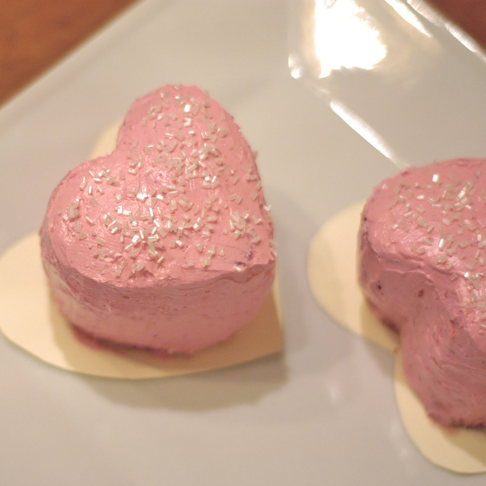 Pixie Crust: Mini Heart Layer Cakes for Valentine's Day