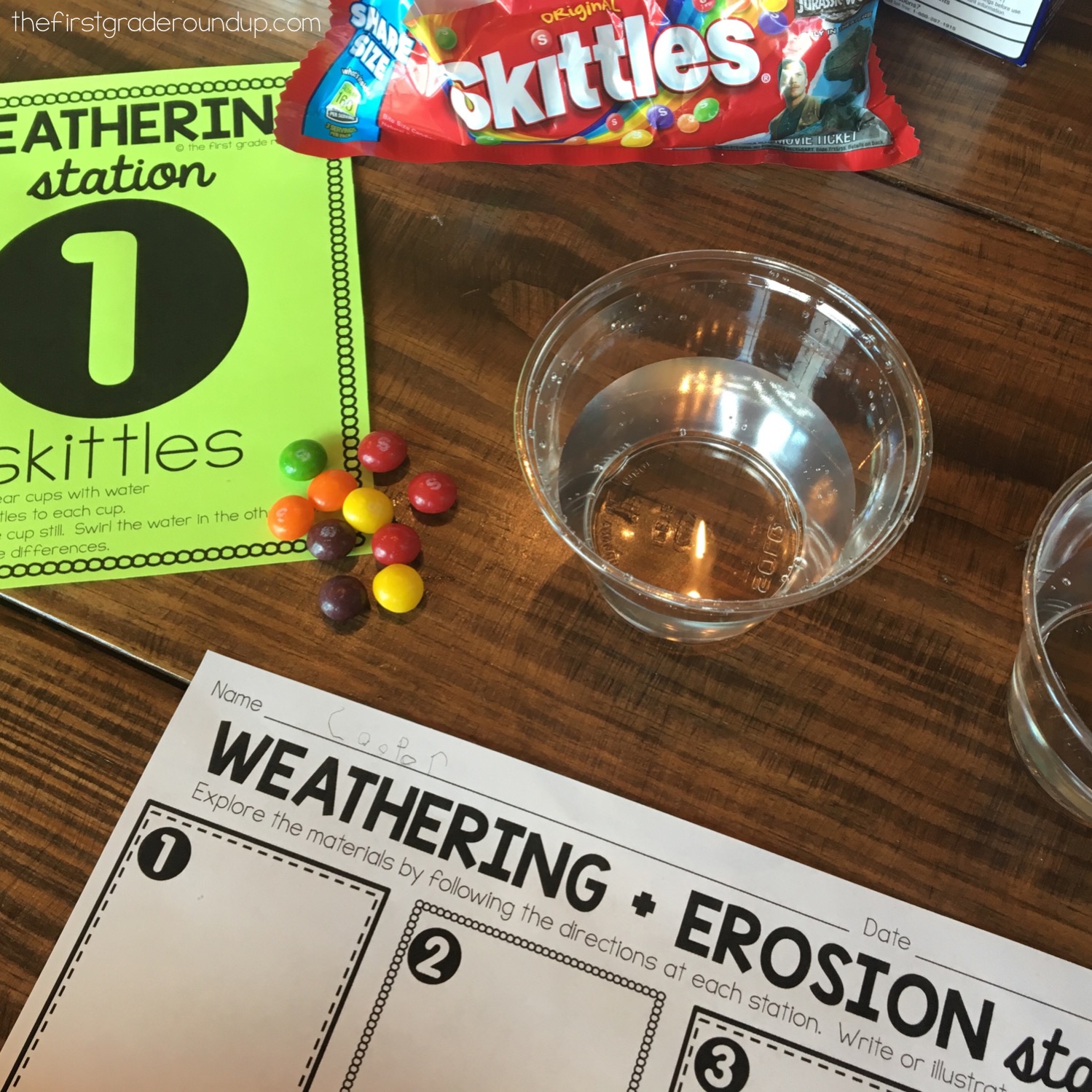 weathering and erosion activities for 2nd grade - The First Grade Roundup