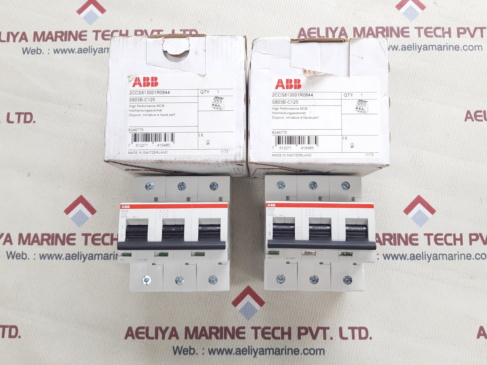 ABB S803B-C125 HIGH PERFORMANCE MINIATURE CIRCUIT BREAKER(MCB) - Aeliya Marine