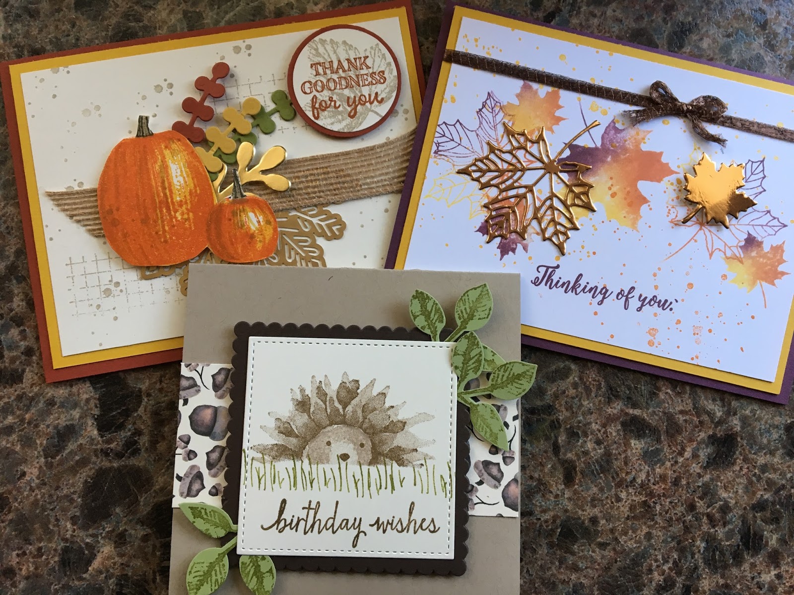 My Stamping Classroom: Celebrating Fall - October Card Class