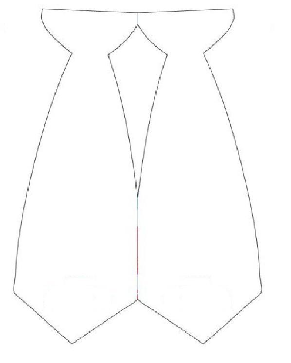 Moldes de corbatas para colorear - Imagui