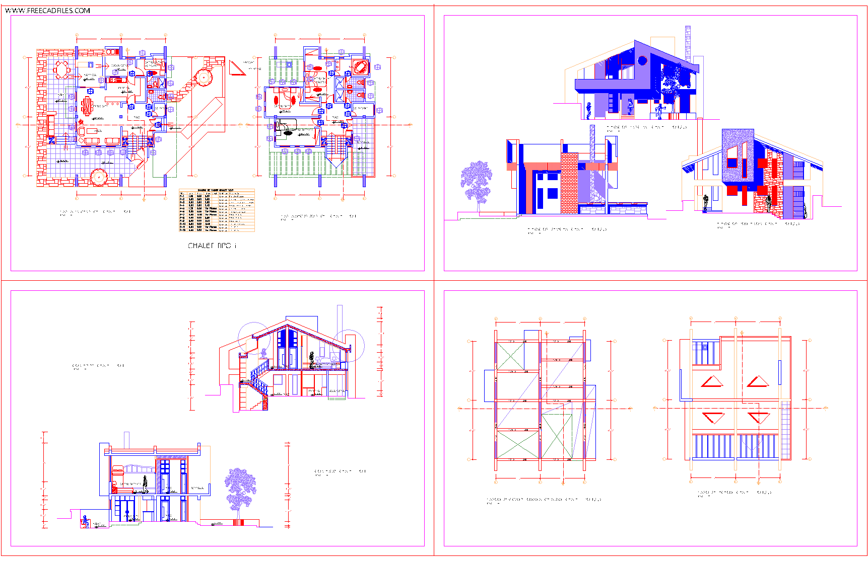 Project chalet two levels