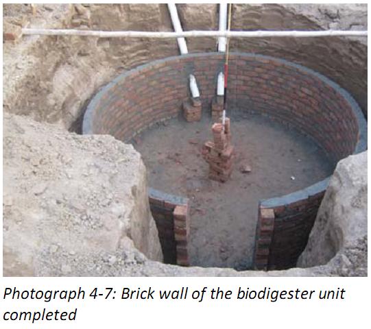 Construction of a Household Biogas Unit in Faisalabad Photos ~ Biogas ...