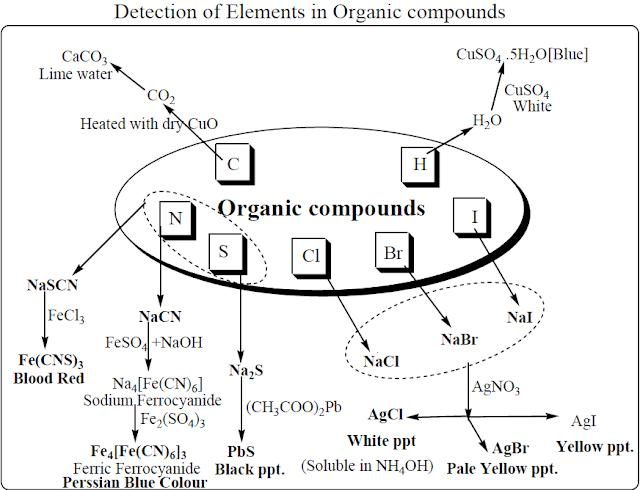 How to detect Elements in Organic Compounds
