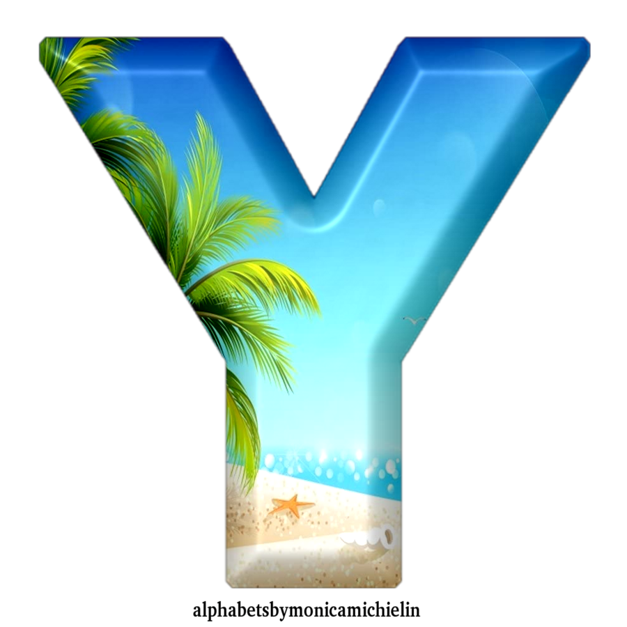 Monica Michielin Alphabets: BEACH SAND BLUE WATER PALM TREE CARTOON ...