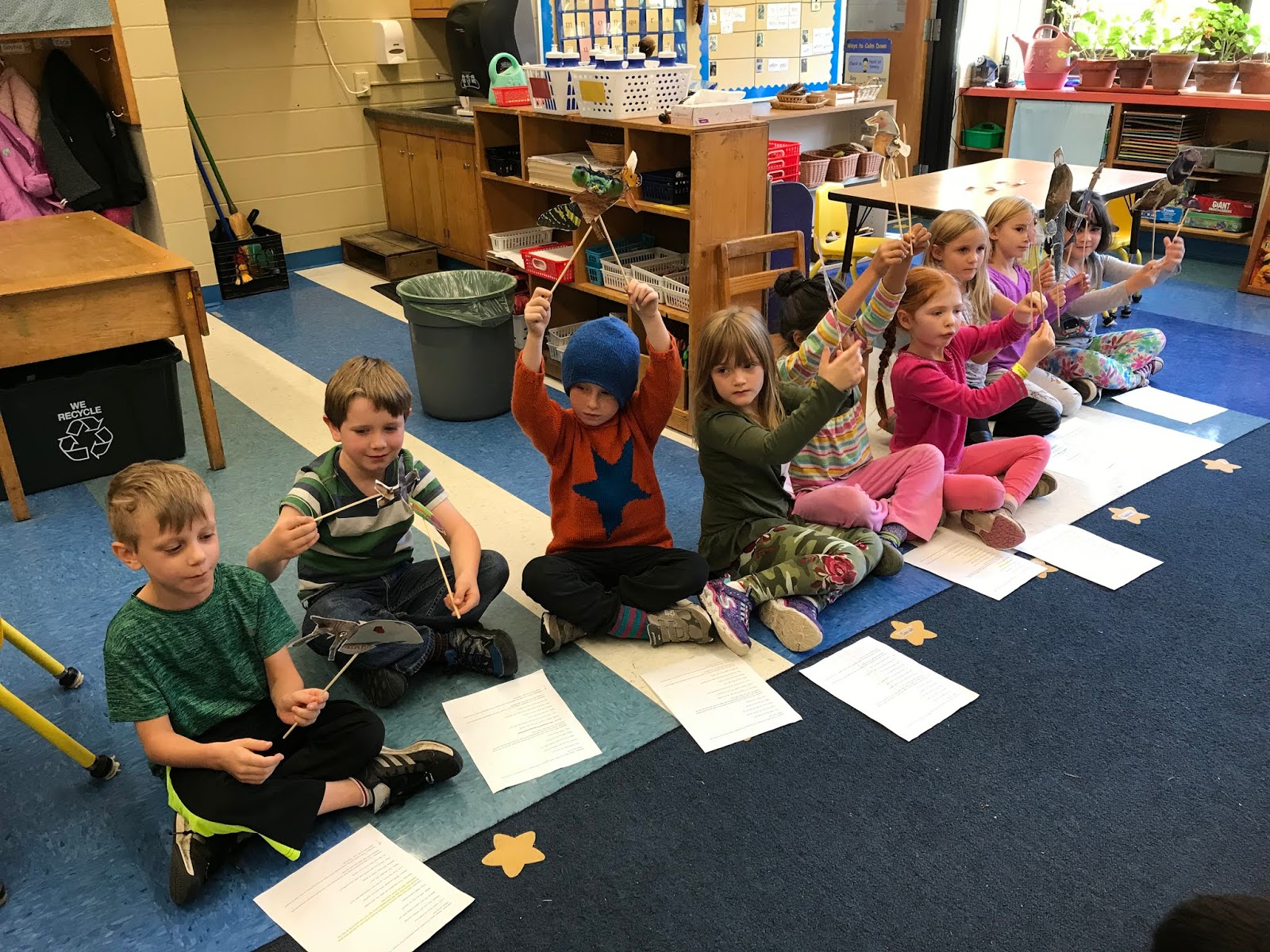 Orly's Room: 1st Grade Puppet Show