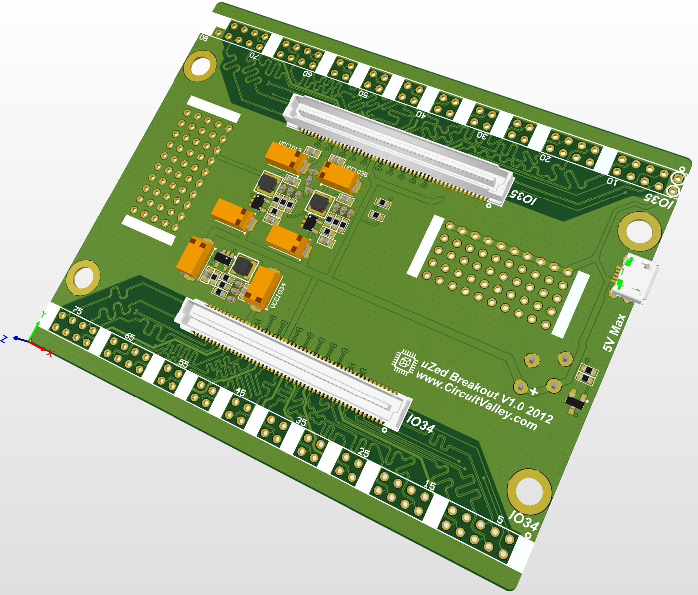 Embedded Engineering : DIY Open Source MicroZed Breakout Carrier Board ...