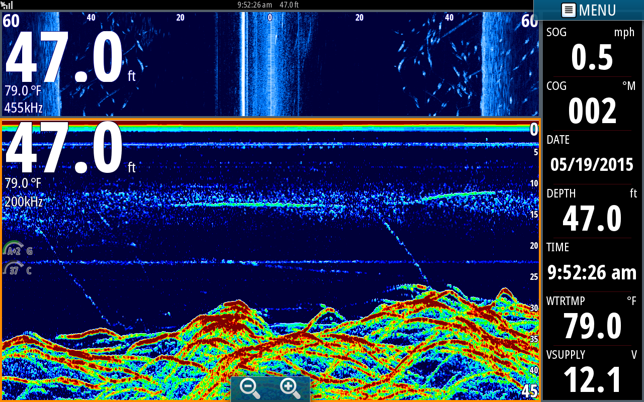 Lake Anna Striper Guide Journal: Navico Screen Shots