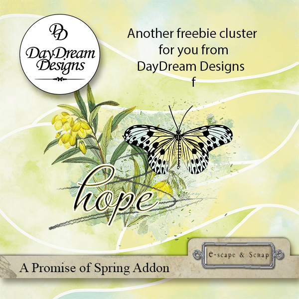 E-scape and Scrap: A Promise of Spring Free kit with purchase, and a ...