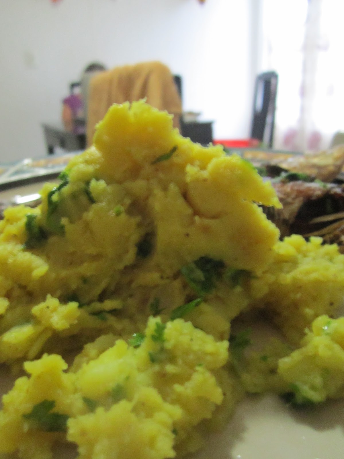My Sorry Food Blog: Baked sardines and turmeric mashed potatoes