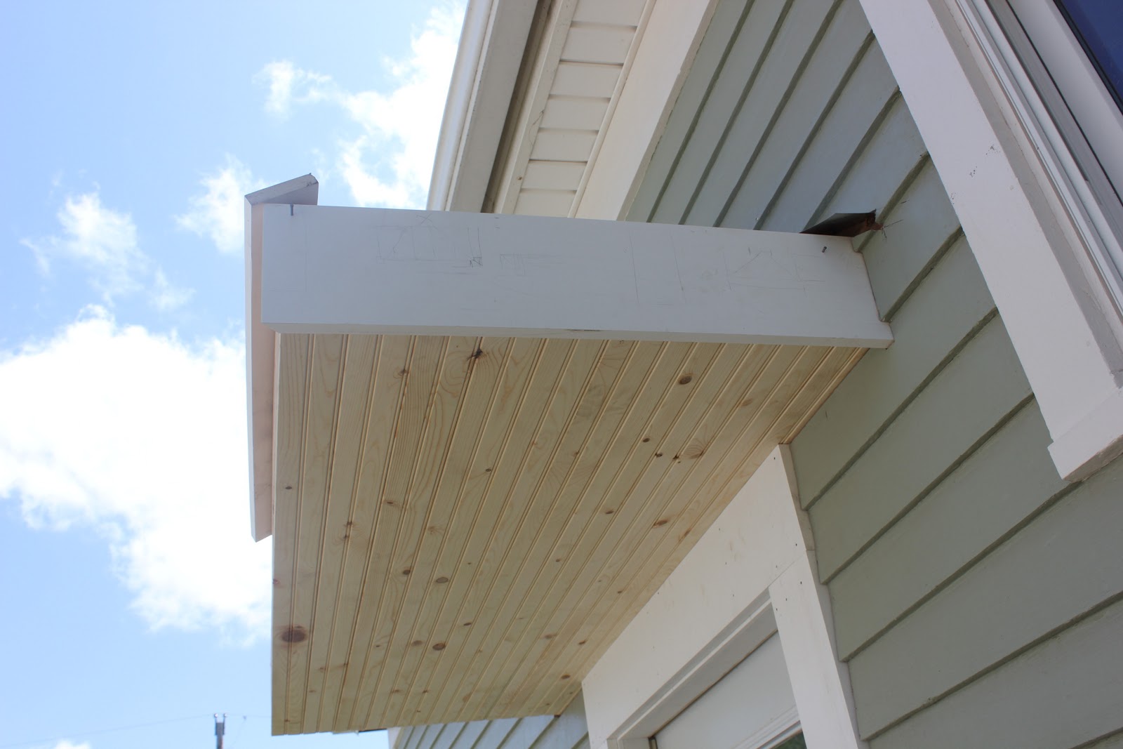 Bricks & Honey: Building the Back Door Overhang