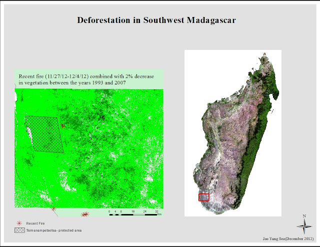 Study of Deforestation in Southwest Madagascar through Satellite Imagery