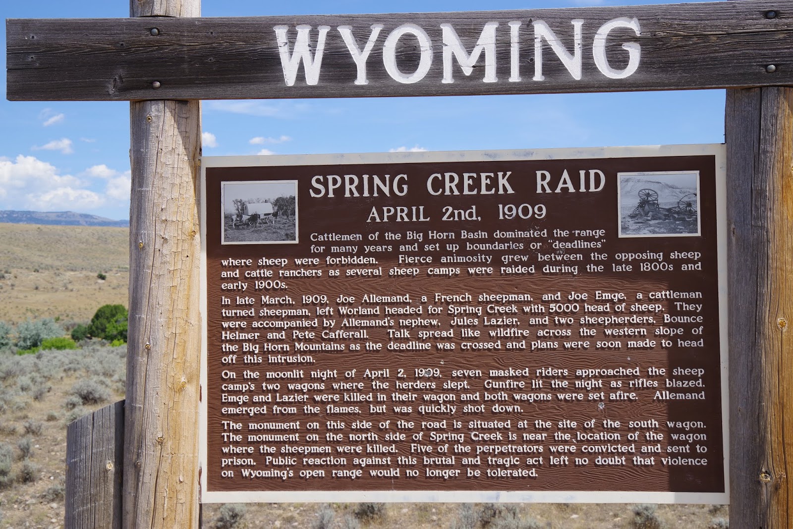 Today In Wyoming's History: The Spring Creek Raid.