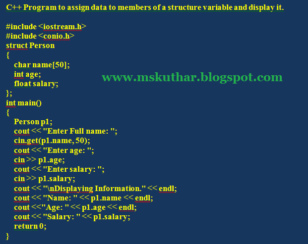 Structure In C