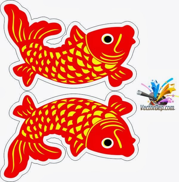 Vector cá chép - công ty in ấn