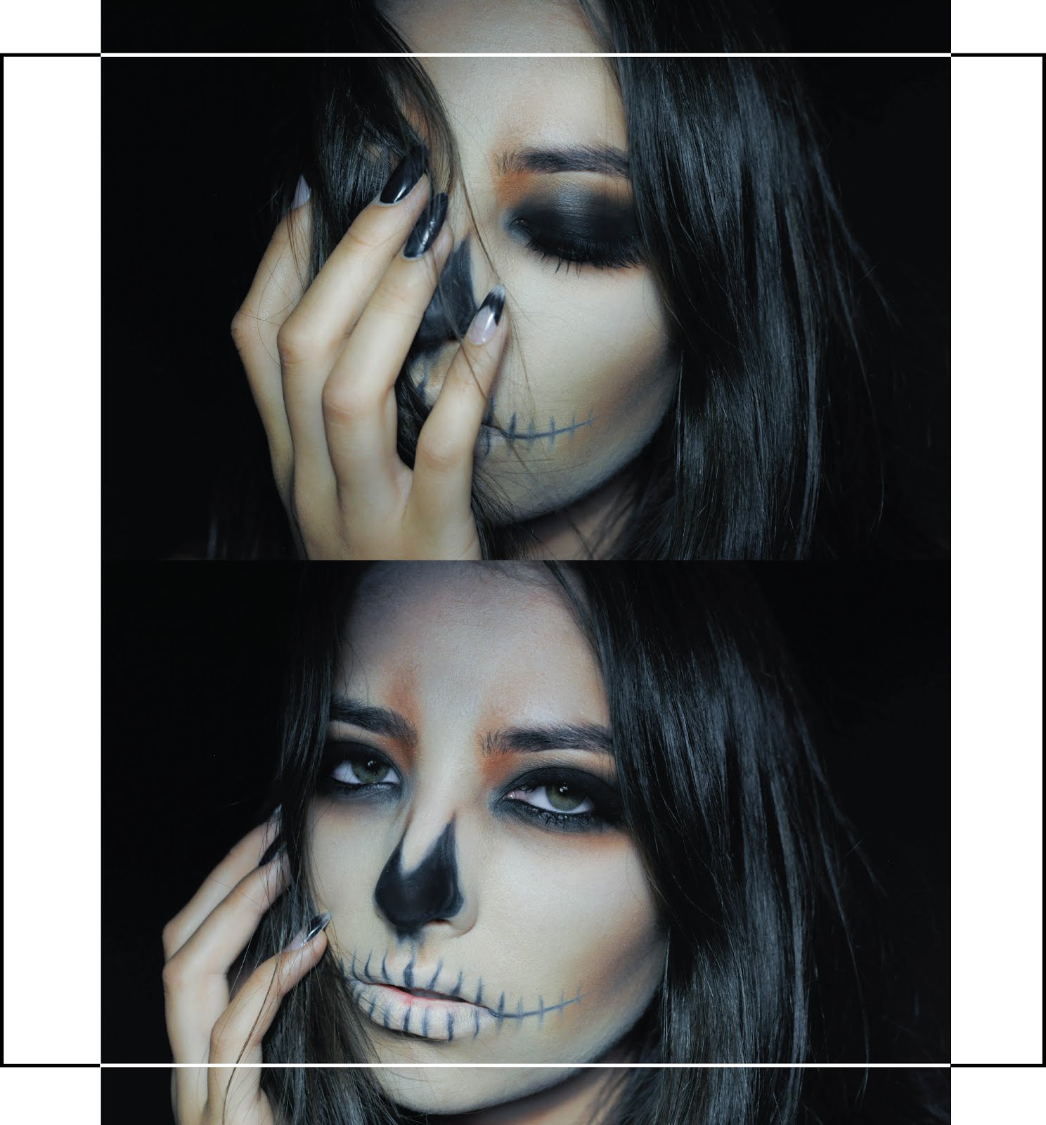 SKULL FACE MAKEUP + VIDEO - KETIJA GRAŽULE
