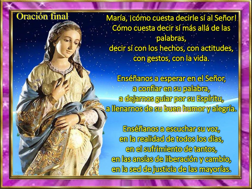 seguir la senda: Galería de imágenes: El Sí de María. 24 - Diciembre - 2017