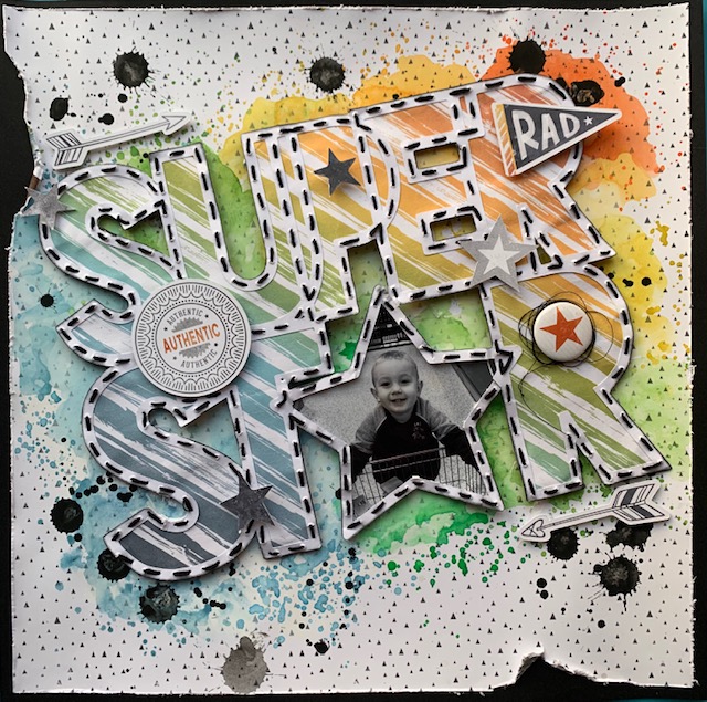 Scrap, Paper, Scissors: 'Super Star' - 12x12 Layout - Cocoa Vanilla ...