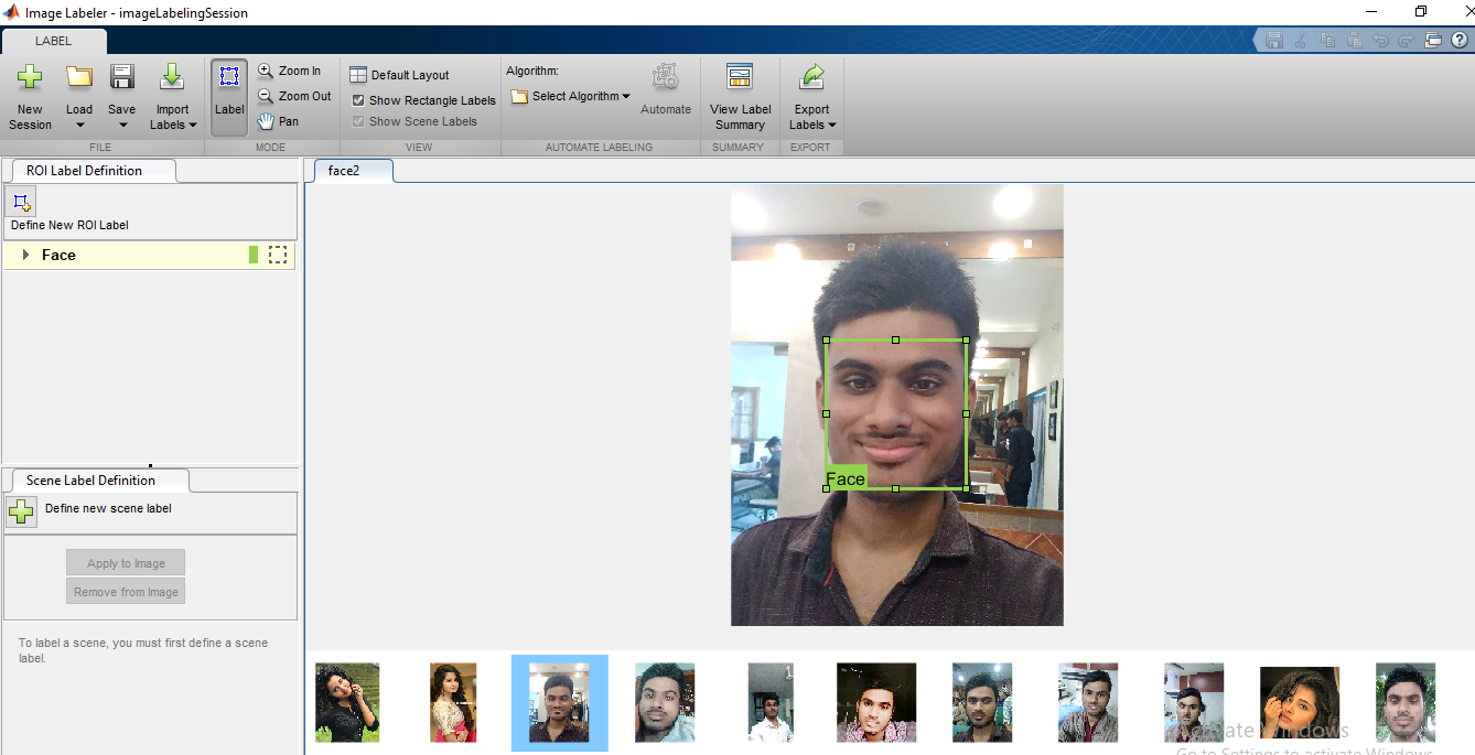 Face Detection In Matlab Using Acf Object Detector And Image Labelling Face Detection And Face