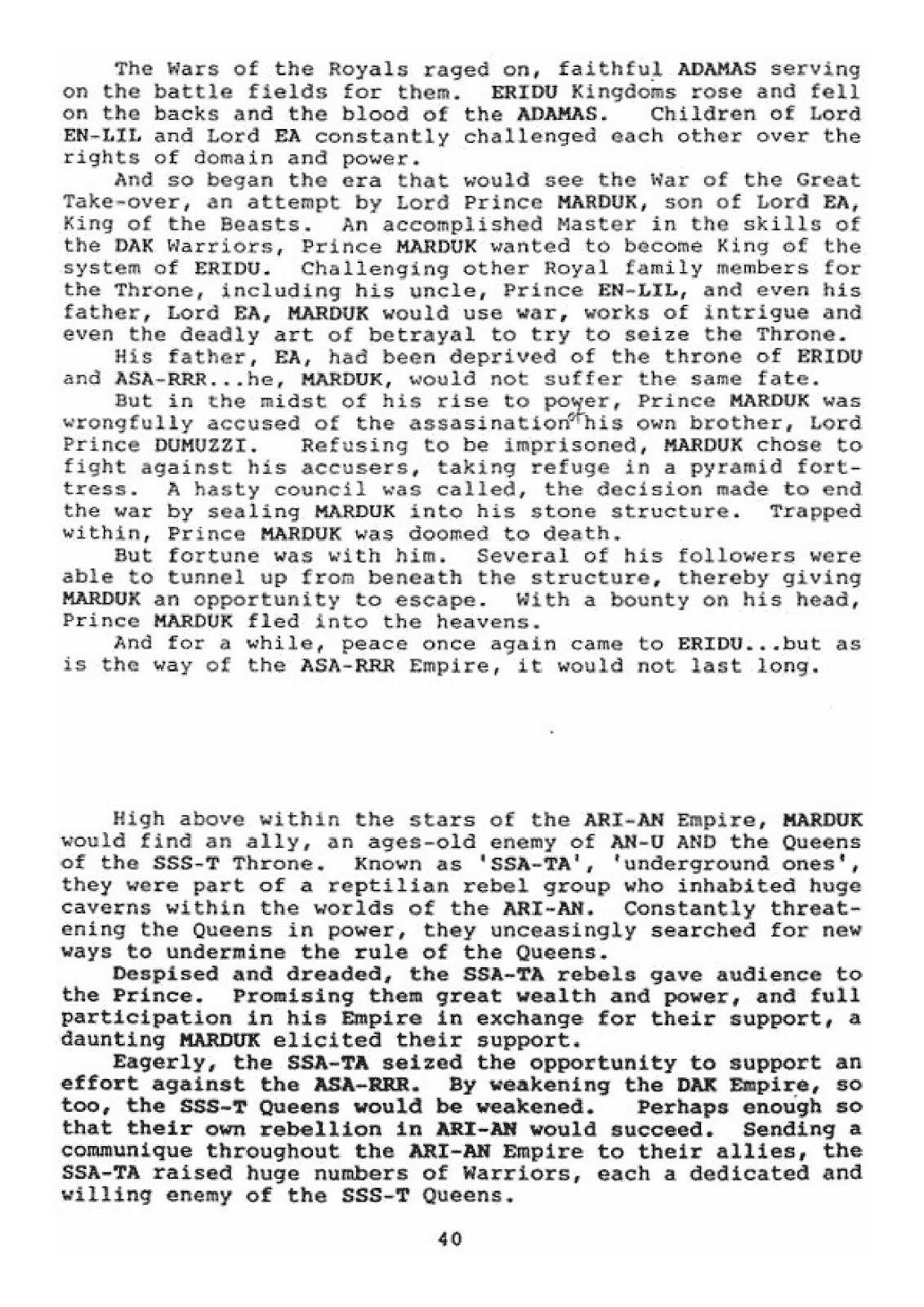 THE TERRA PAPERS By ROBERT MORNING SKY