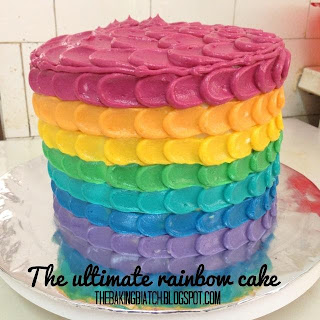 The Baking Biatch || by Cynthia Lim: The Ultimate Rainbow Cake