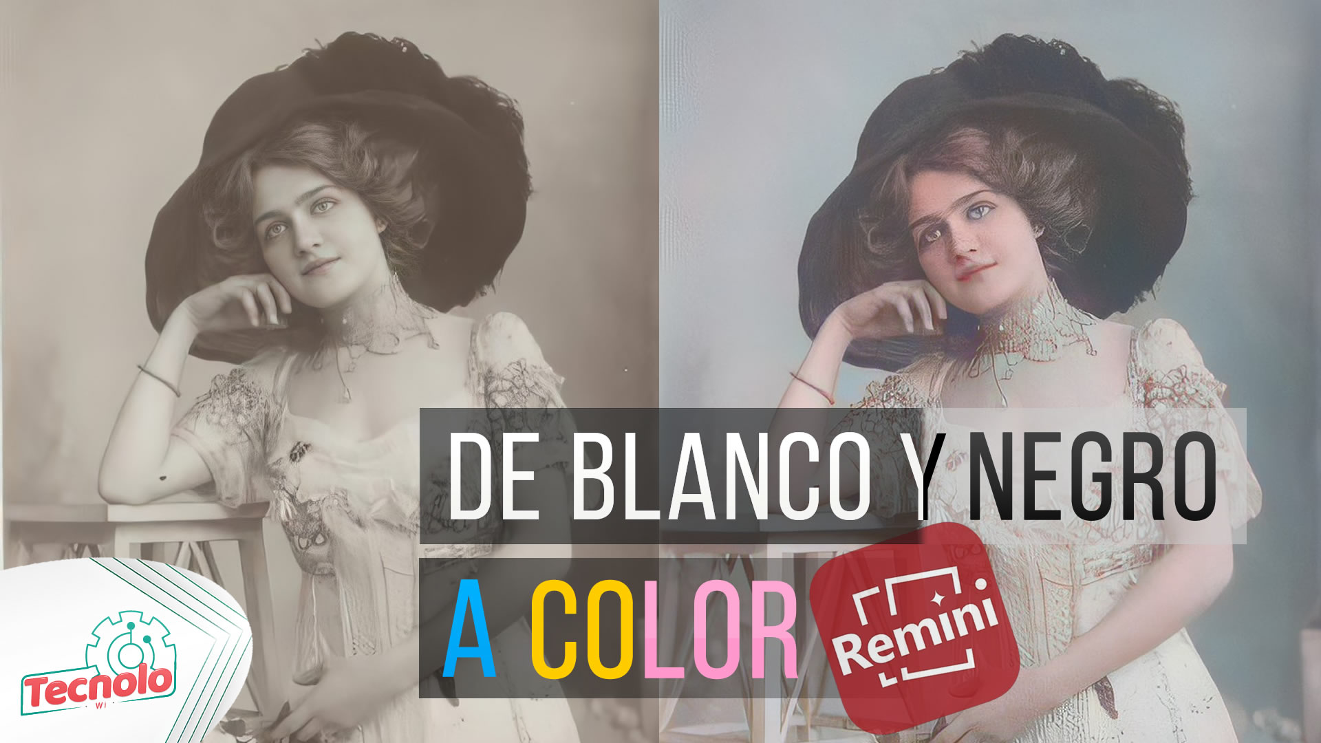 Como convertir una fotografía en blanco y negro a color con Remini