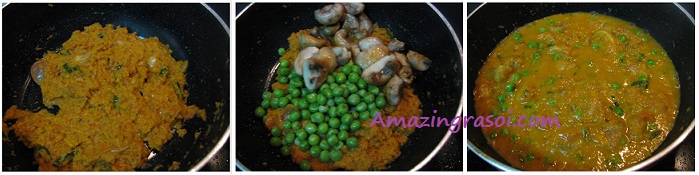 AmazingRasoi: Dhingri Matar ( Mushroom With Peas )