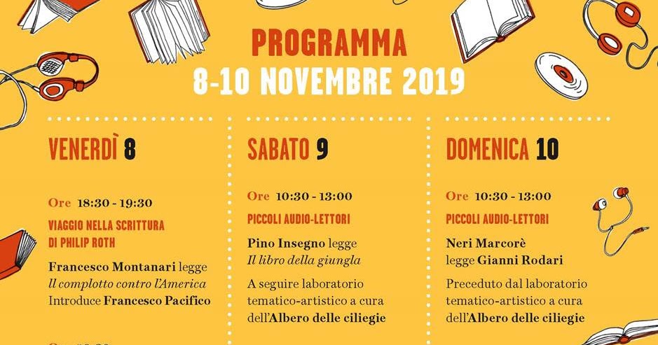 A Roma il primo Festival dell'audiolibro, dall'8 al 10 novembre. Ospiti ...