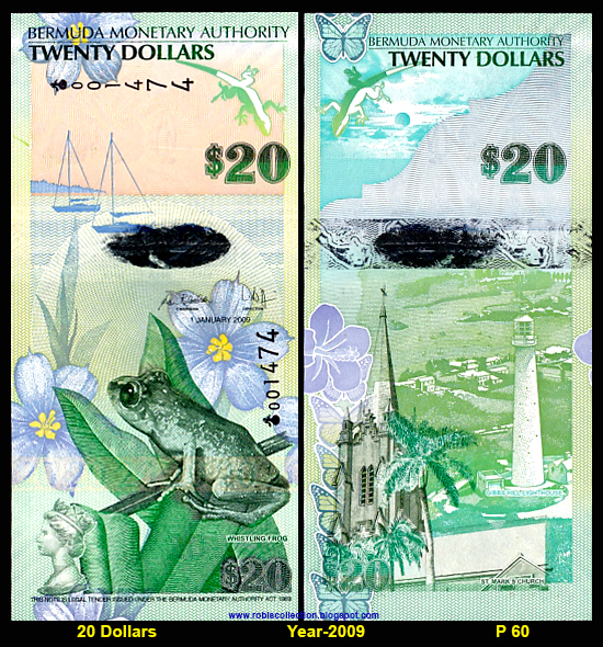 POLYMER BANKNOTE COLLECTION: BERMUDA