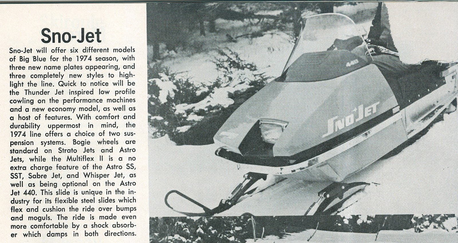 CLASSIC SNOWMOBILES OF THE PAST: 1974 SNO-JET SNOWMOBILES