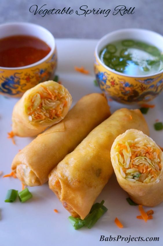 Vegetable Spring Roll - Secret Tasty Recipe Foods