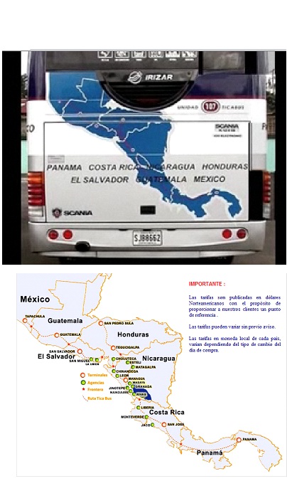 POR LOS CAMINOS DE AMERICA: TICA BUS (2a parte)