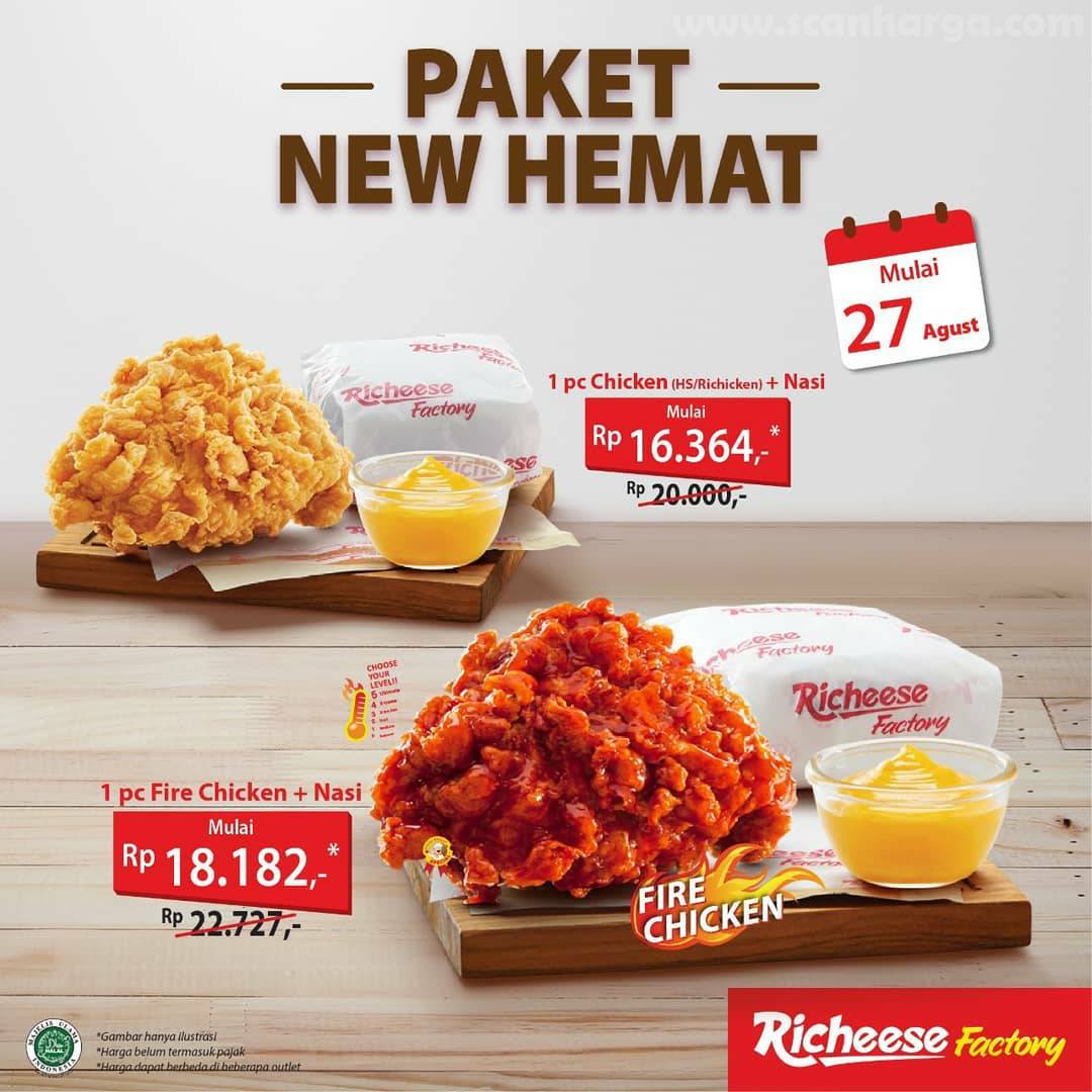 Promo Richeese Factory Paket New Hemat Periode 27 Agustus 2020 - scanharga