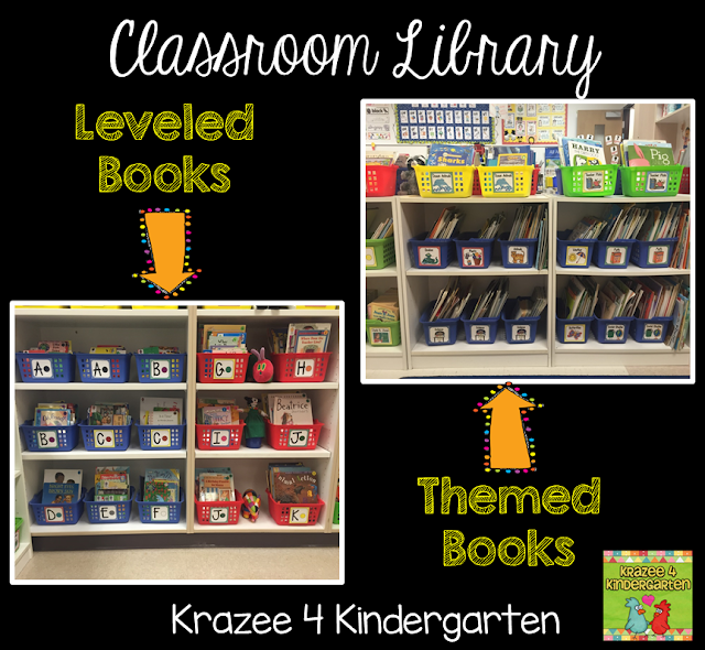 Krazee 4 Kindergarten: Classroom Library Labels