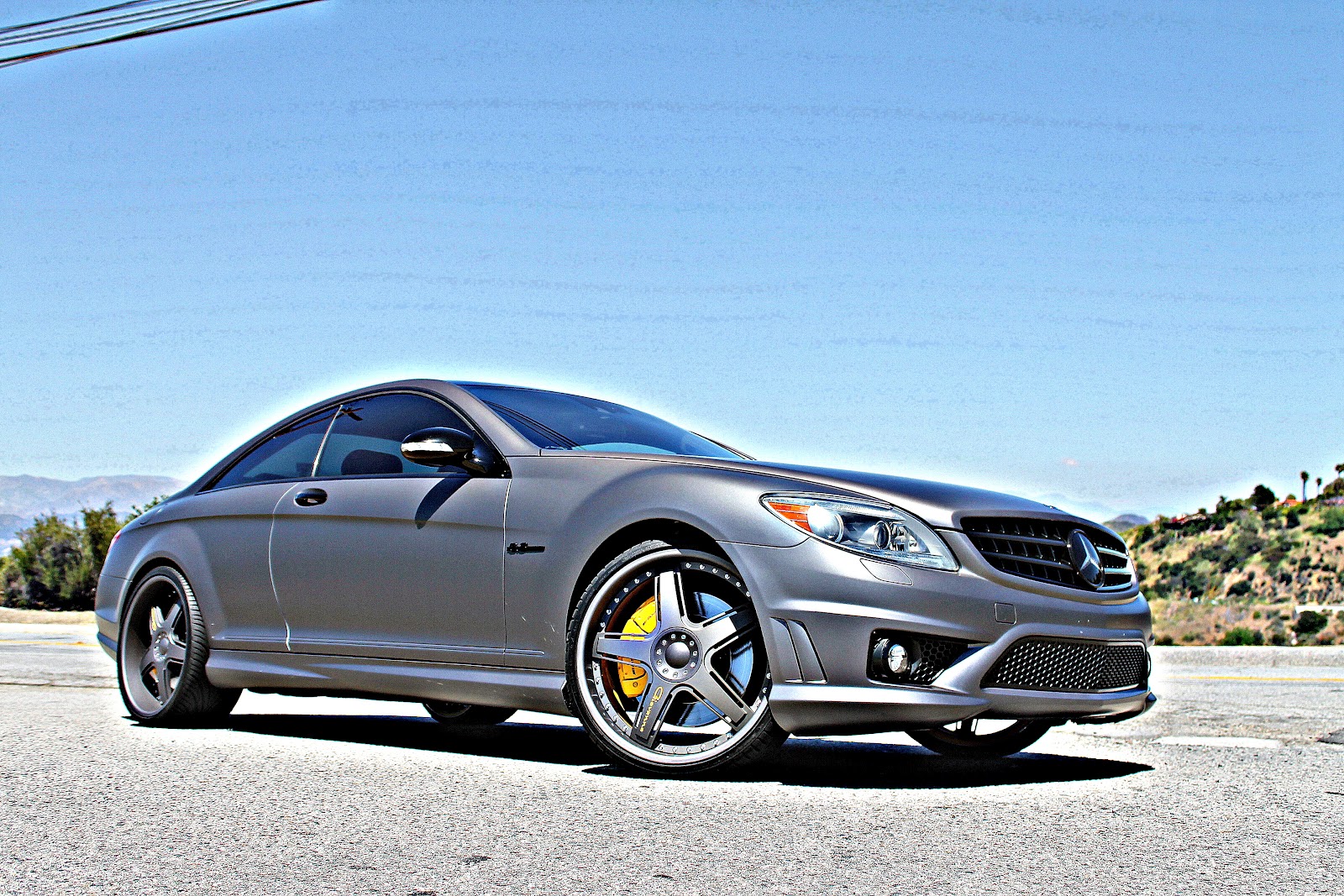 European Vision Autoworks: Matte Dark Grey Mercedes CL63 AMG