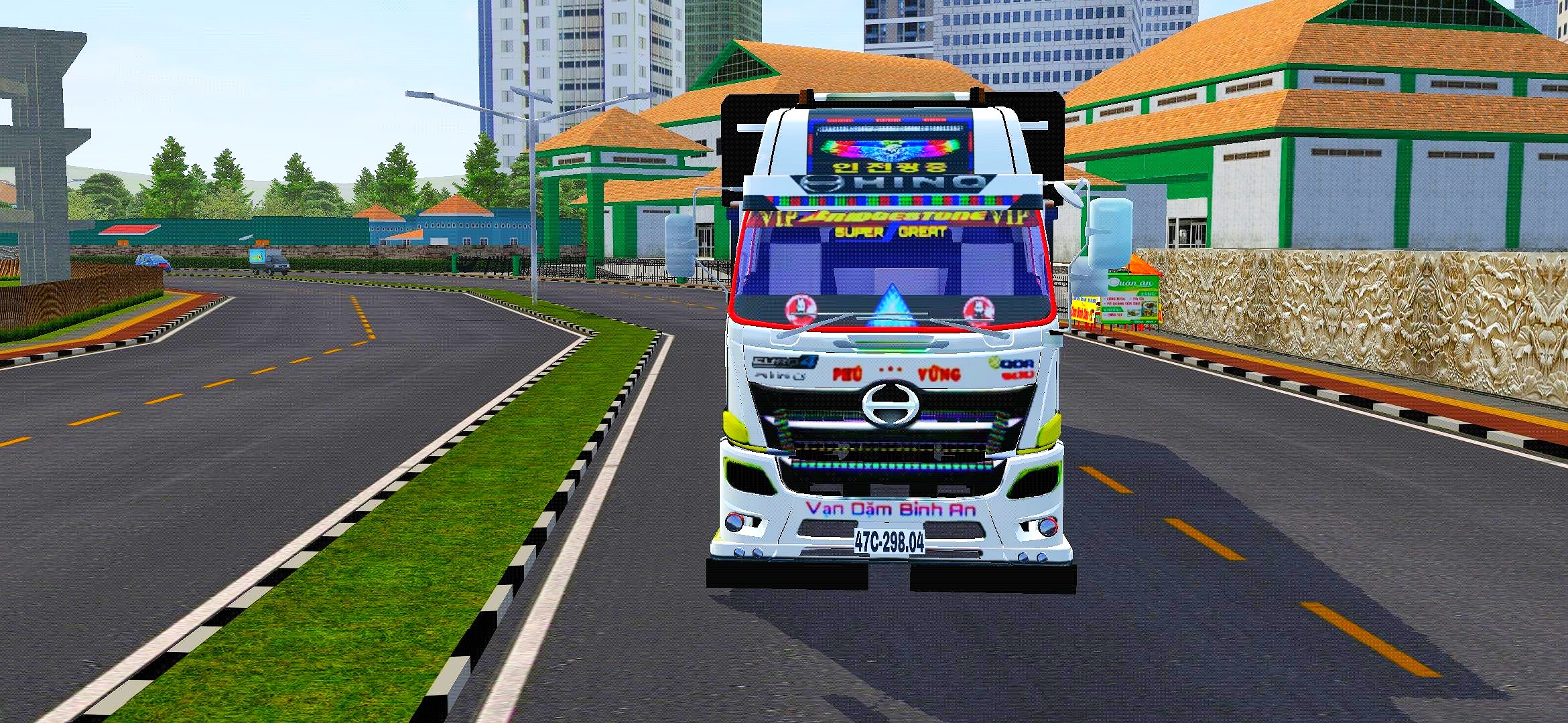 Mod Hino 500 Chèn Skin Phú Vững | Bus Simulator Indonesia